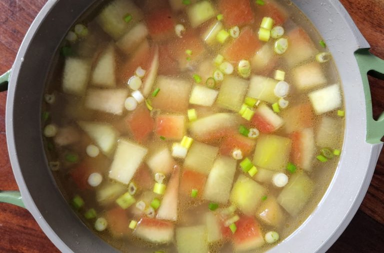 Vietnamese Watermelon Rind & Shrimp Soup - meetandeats